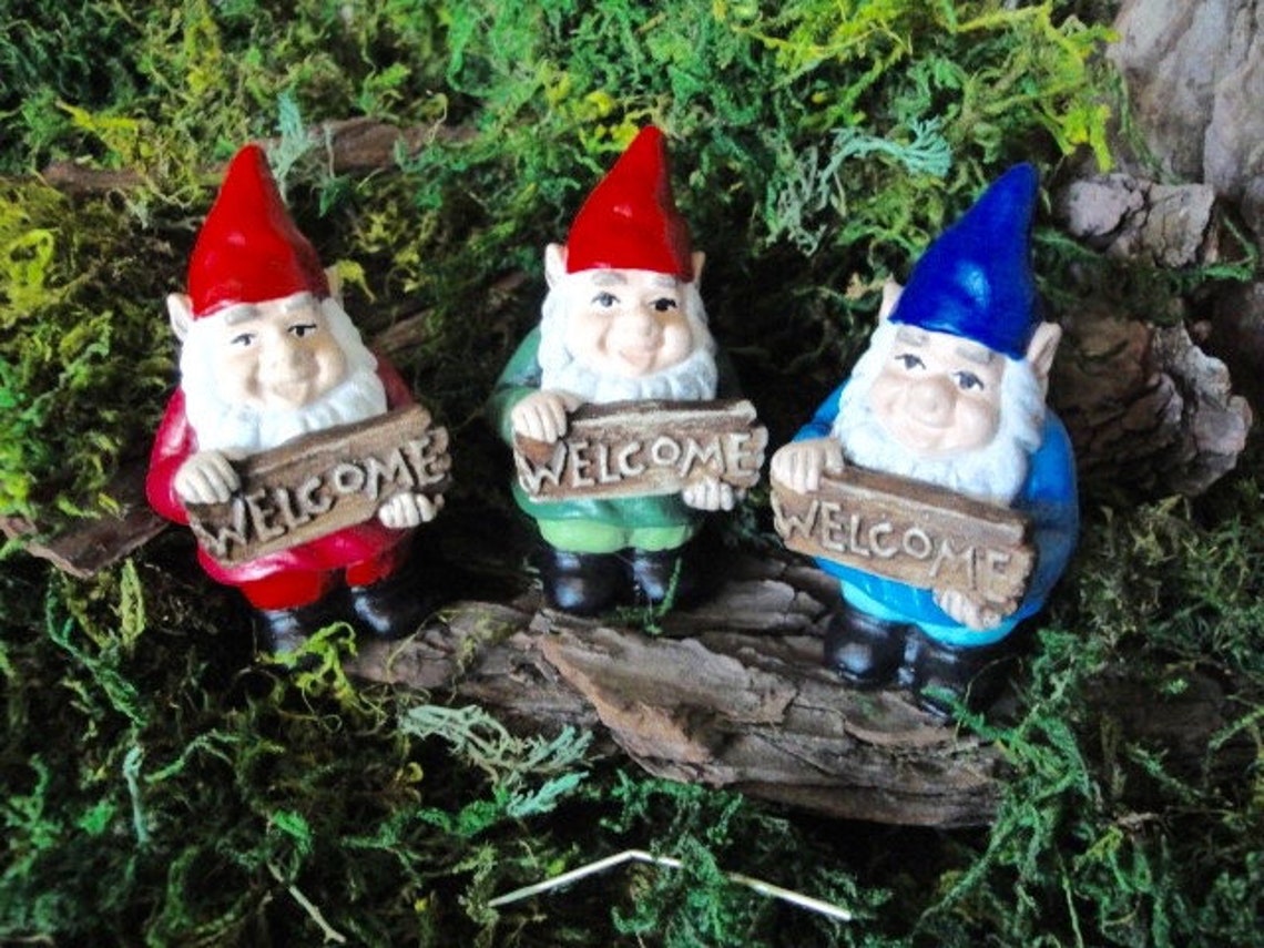 Small Garden Gnome for Miniature Gardens for Sale Hand Casted - Etsy