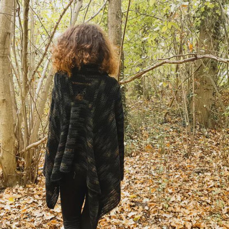 Crochet PATTERN Forest Cardigan – the Crochet Pattern – Earthy Tones ...