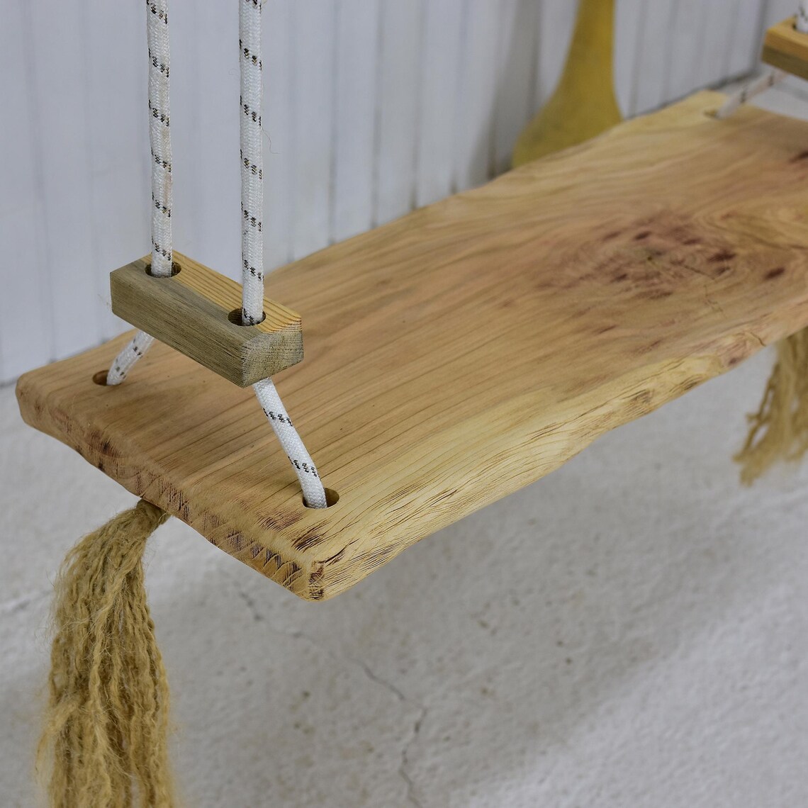 Handmade Rustic Wood Swing, Recycled Solid Wood, Indoor Outdoor - Etsy
