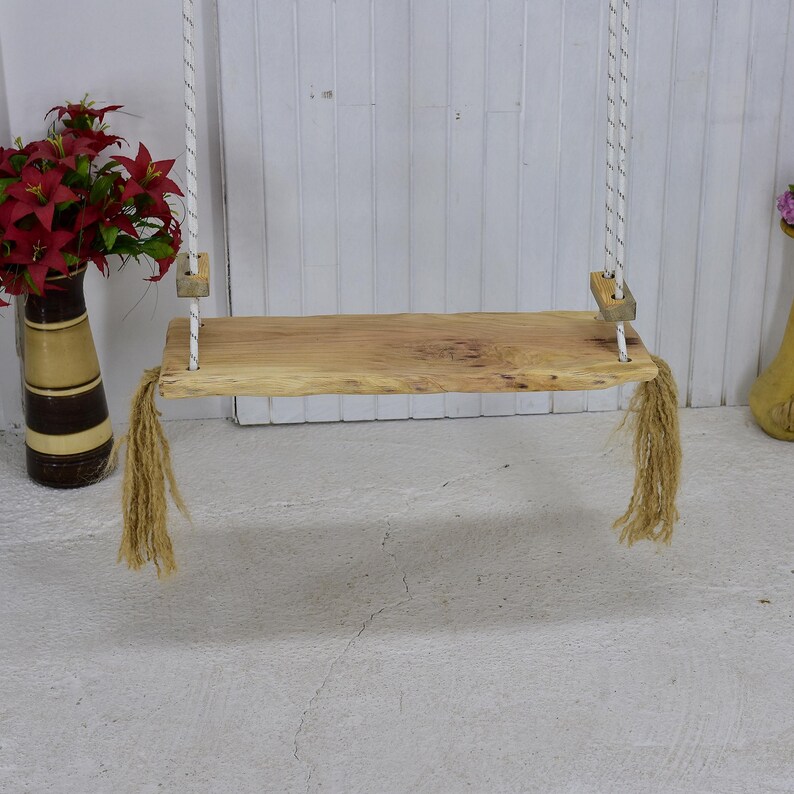 Handmade Rustic Wood Swing, Recycled Solid Wood, Indoor Outdoor - Etsy
