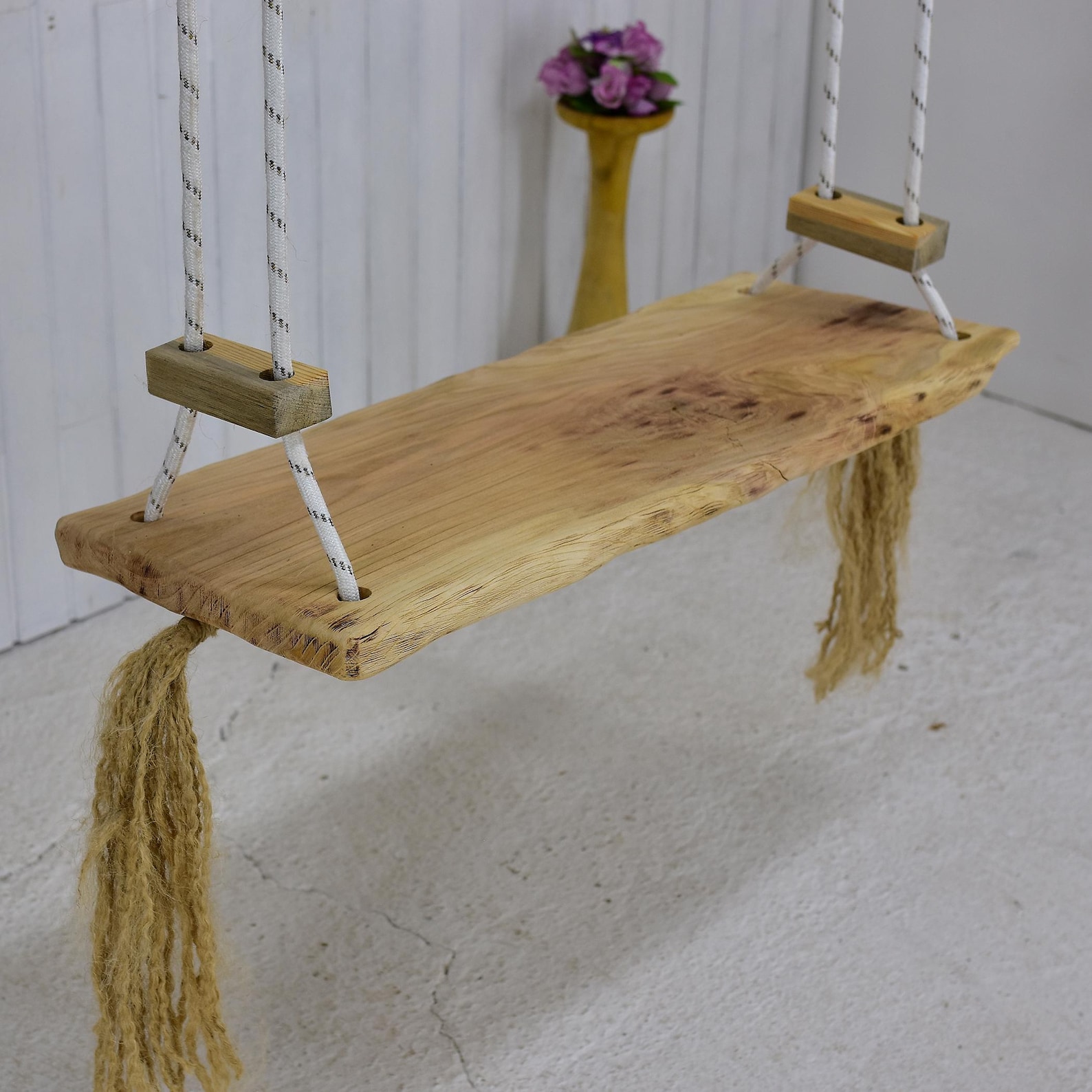 Handmade Rustic Wood Swing, Recycled Solid Wood, Indoor Outdoor - Etsy