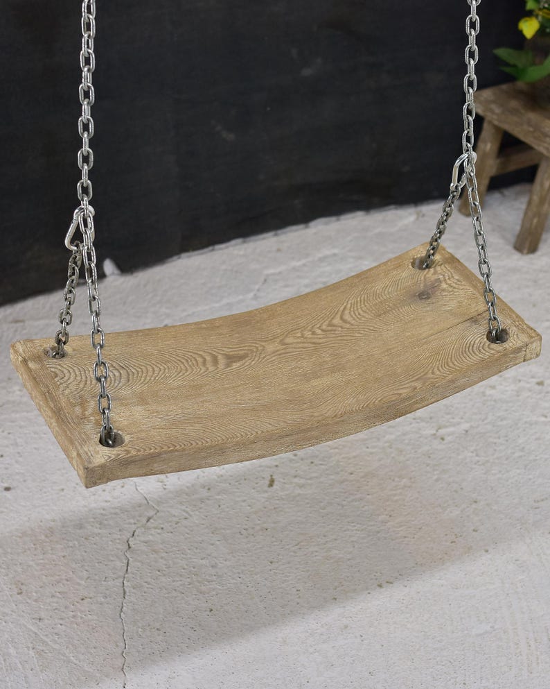 Rustic Reclaimed Wood Swing, Indoor Outdoor Garden Decor - Etsy