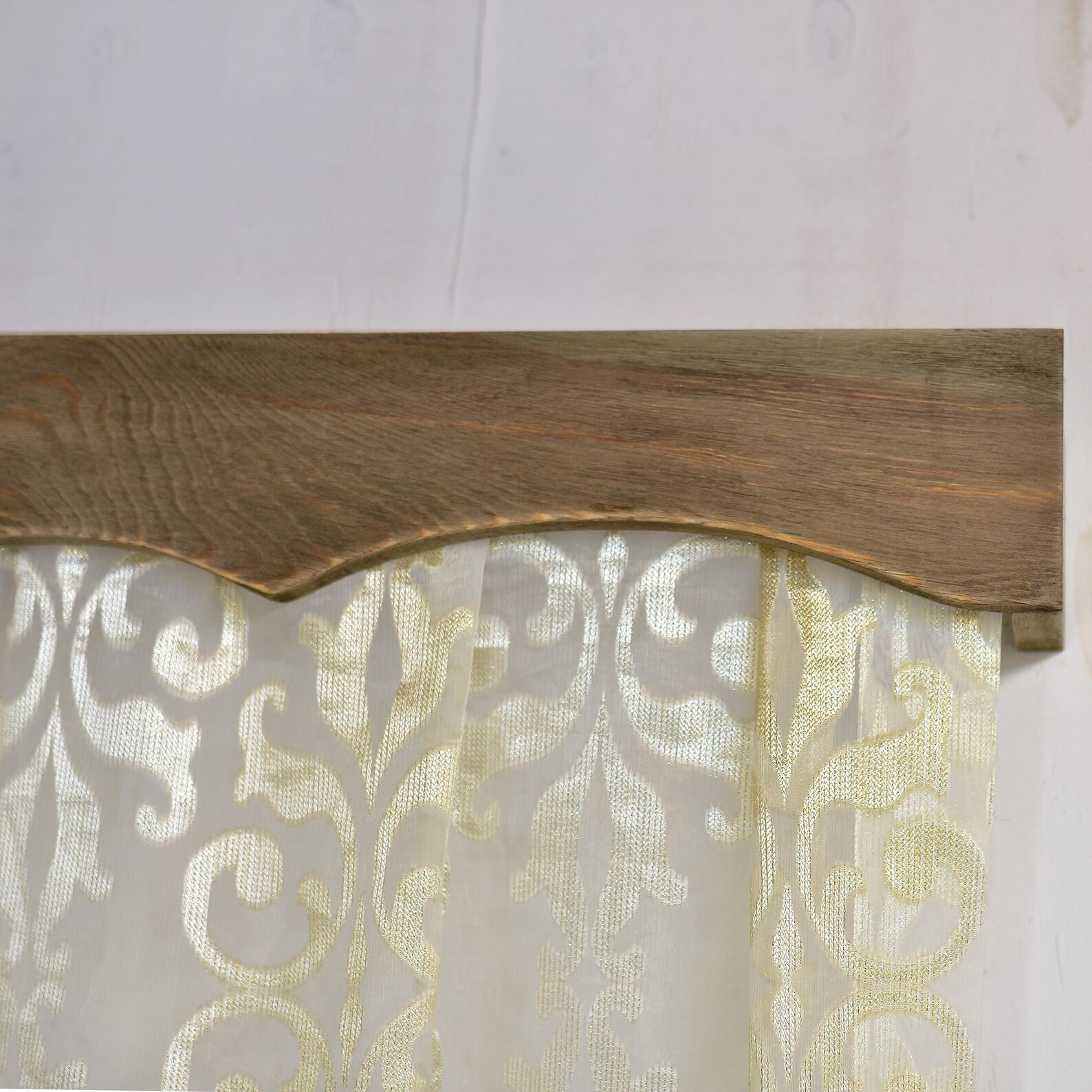 Wooden Curtain Wall Panel Indoor and Outdoor Curtain Rod Farmhouse ...