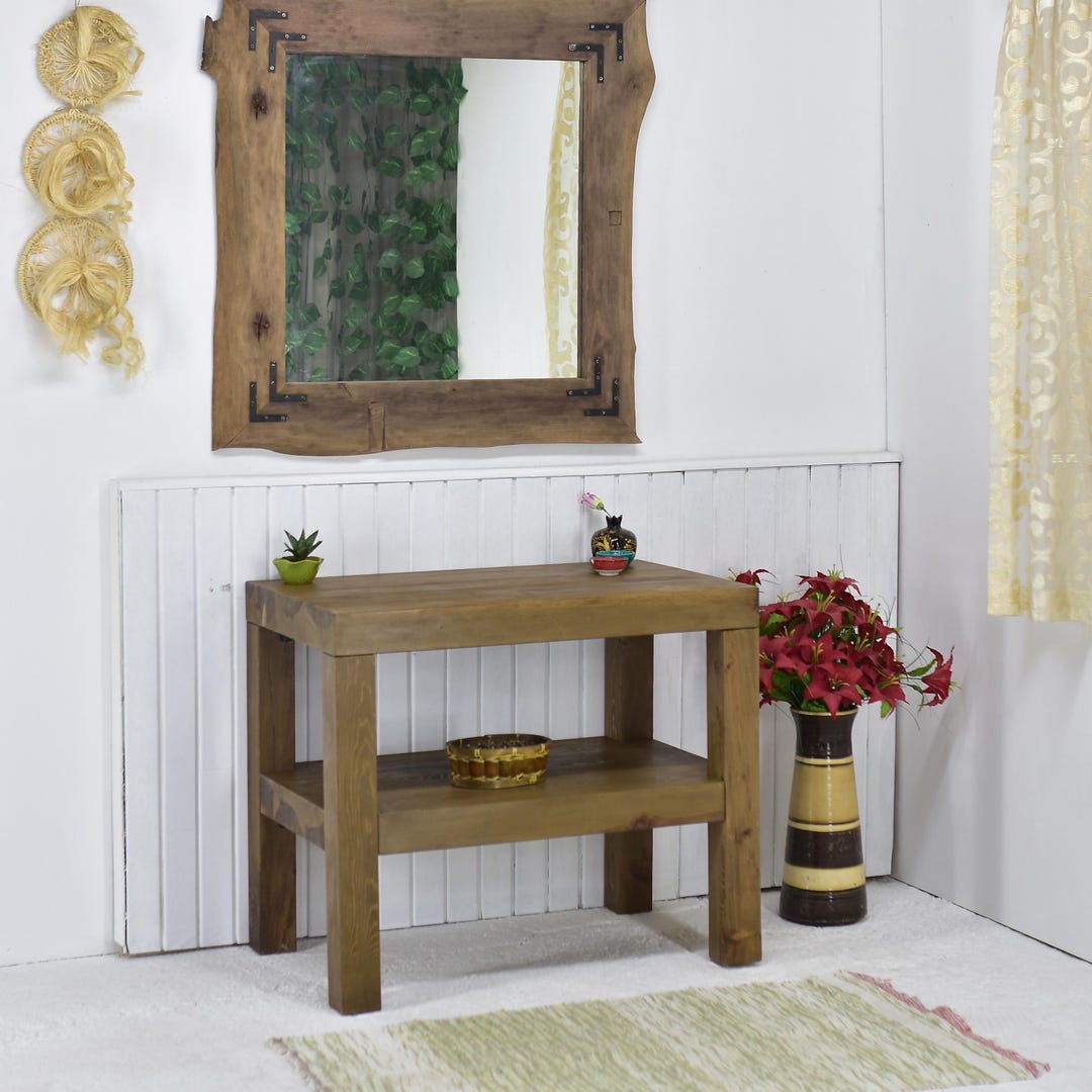 Handmade Recycled Wood Console Table: Rustic Farmhouse Hallway Dresser ...