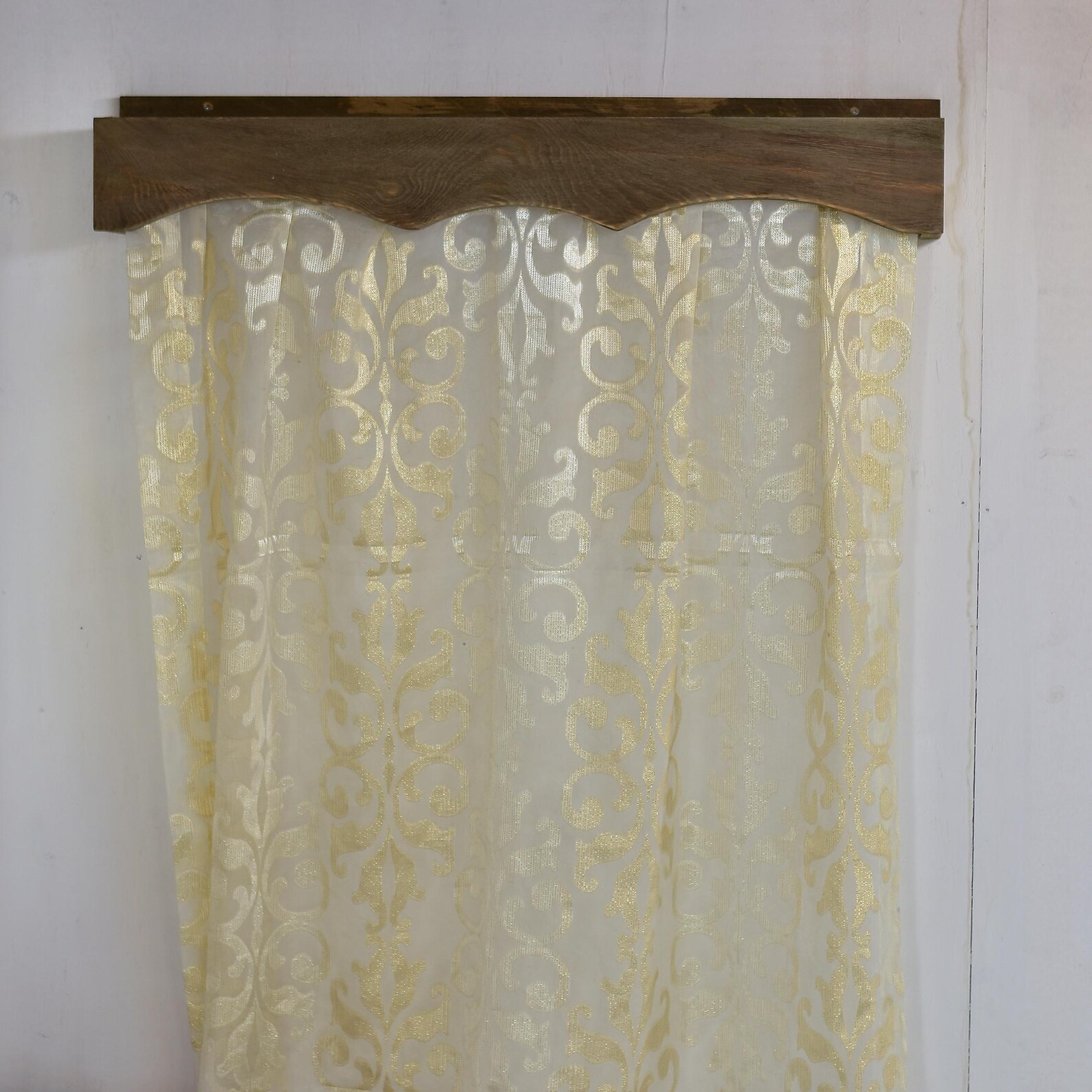Wooden Curtain Wall Panel Indoor and Outdoor Curtain Rod Farmhouse ...