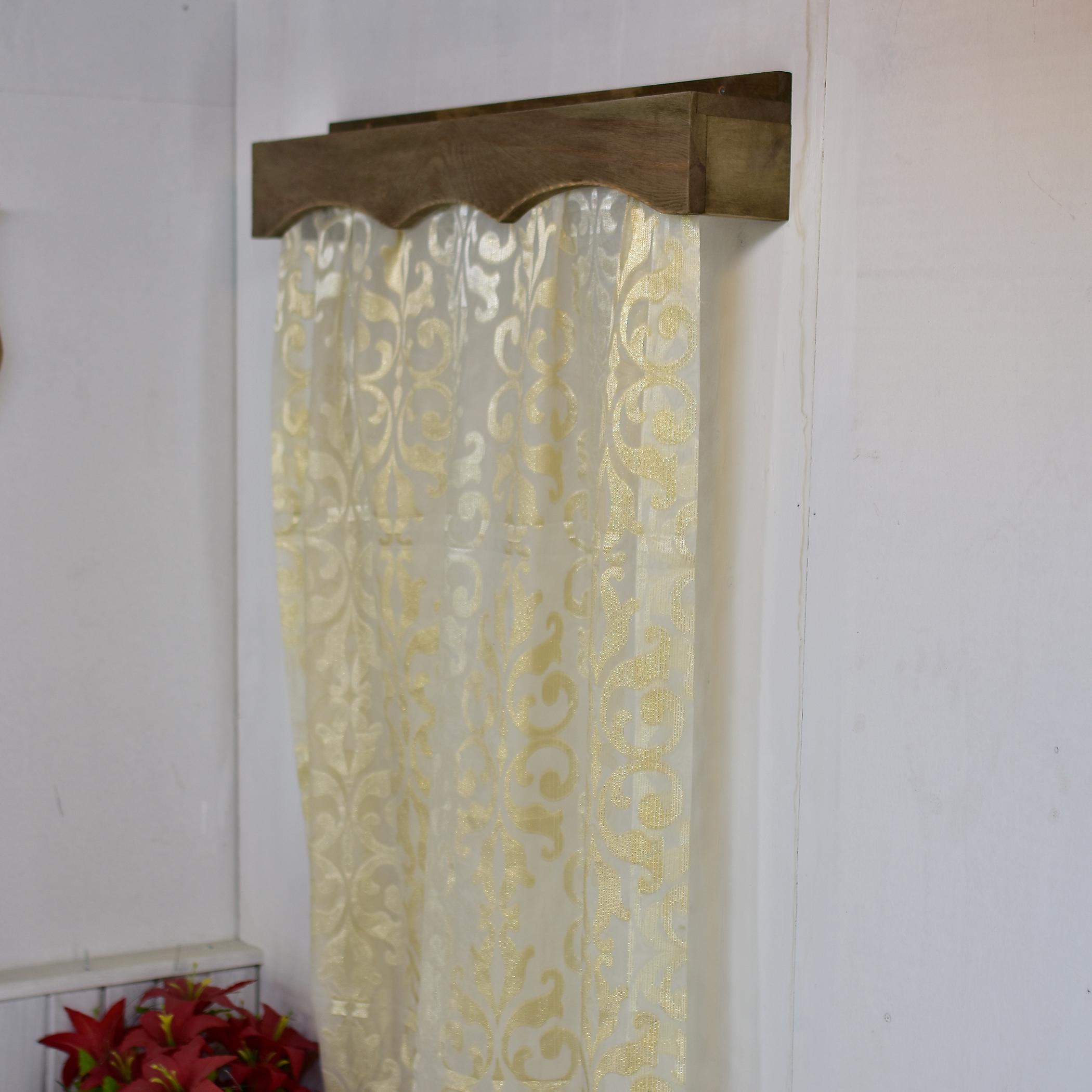 Wooden Curtain Wall Panel Indoor and Outdoor Curtain Rod Farmhouse ...