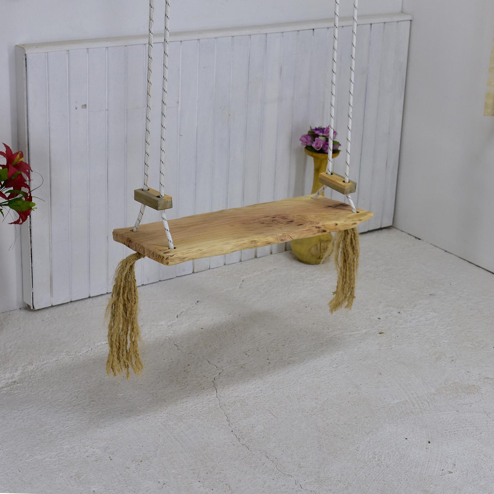 Handmade Rustic Wood Swing, Recycled Solid Wood, Indoor Outdoor - Etsy