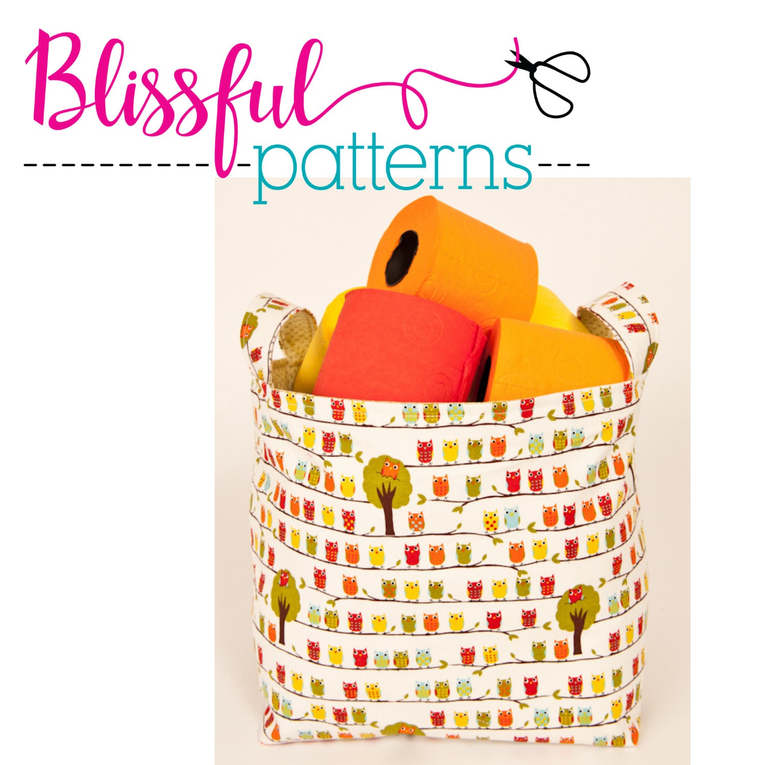 Easy to Sew Fabric Bin PDF Sewing Pattern - Two Sizes - INSTANT ...