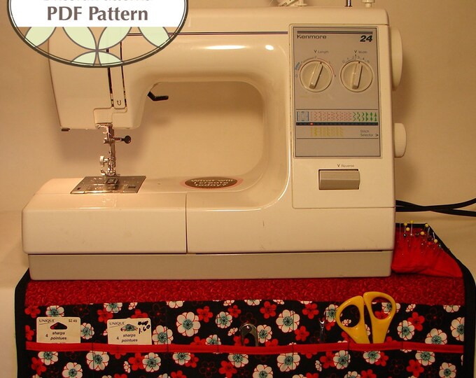 Sewing Machine Organizer PDF Sewing Pattern - Multiple Pockets and Pin ...