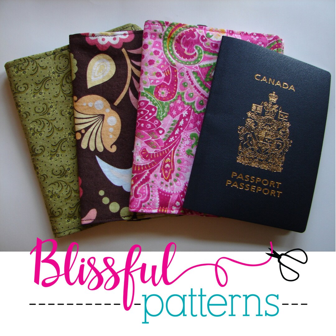 Passport Holder and Credit Card Holder PDF Sewing Pattern for - Etsy