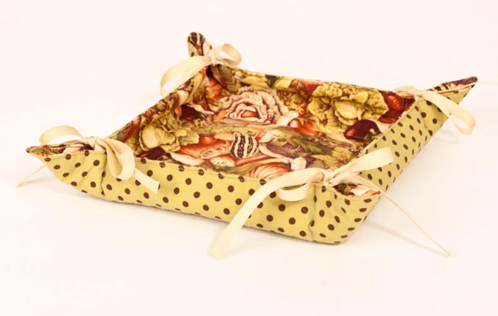 Fabric Bin With Ties PDF Sewing Pattern - FREE Shipping - by ...