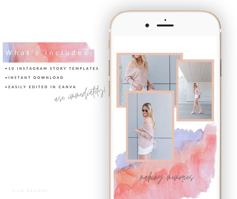 Instagram Stories Template, Blogger Instagram Story Templates, Insta ...