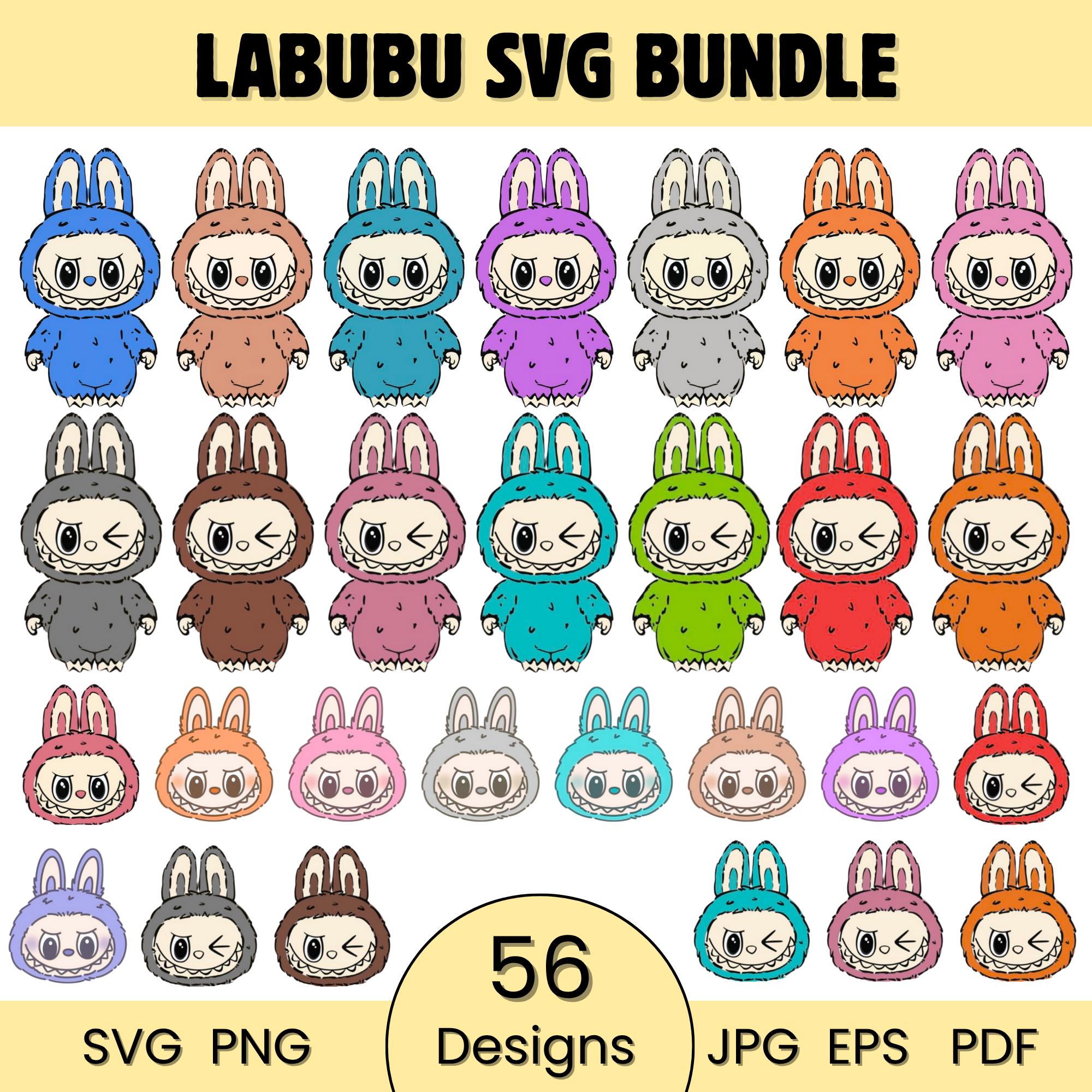 Labubu Designs SVG Bundle, Labubu Clipart, Labubu PNG, Cute Labubu ...