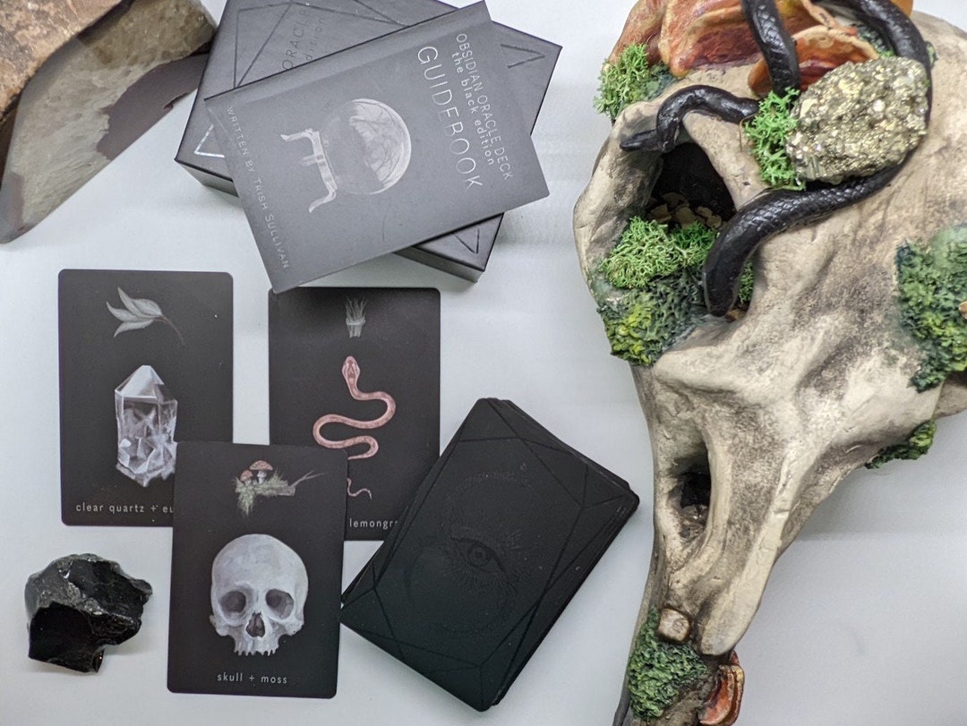 Sale Obsidian Oracle Deck the Black Edition - Etsy
