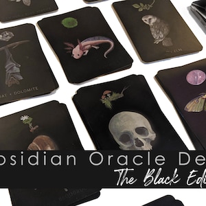 Sale Obsidian Oracle Deck the Black Edition - Etsy