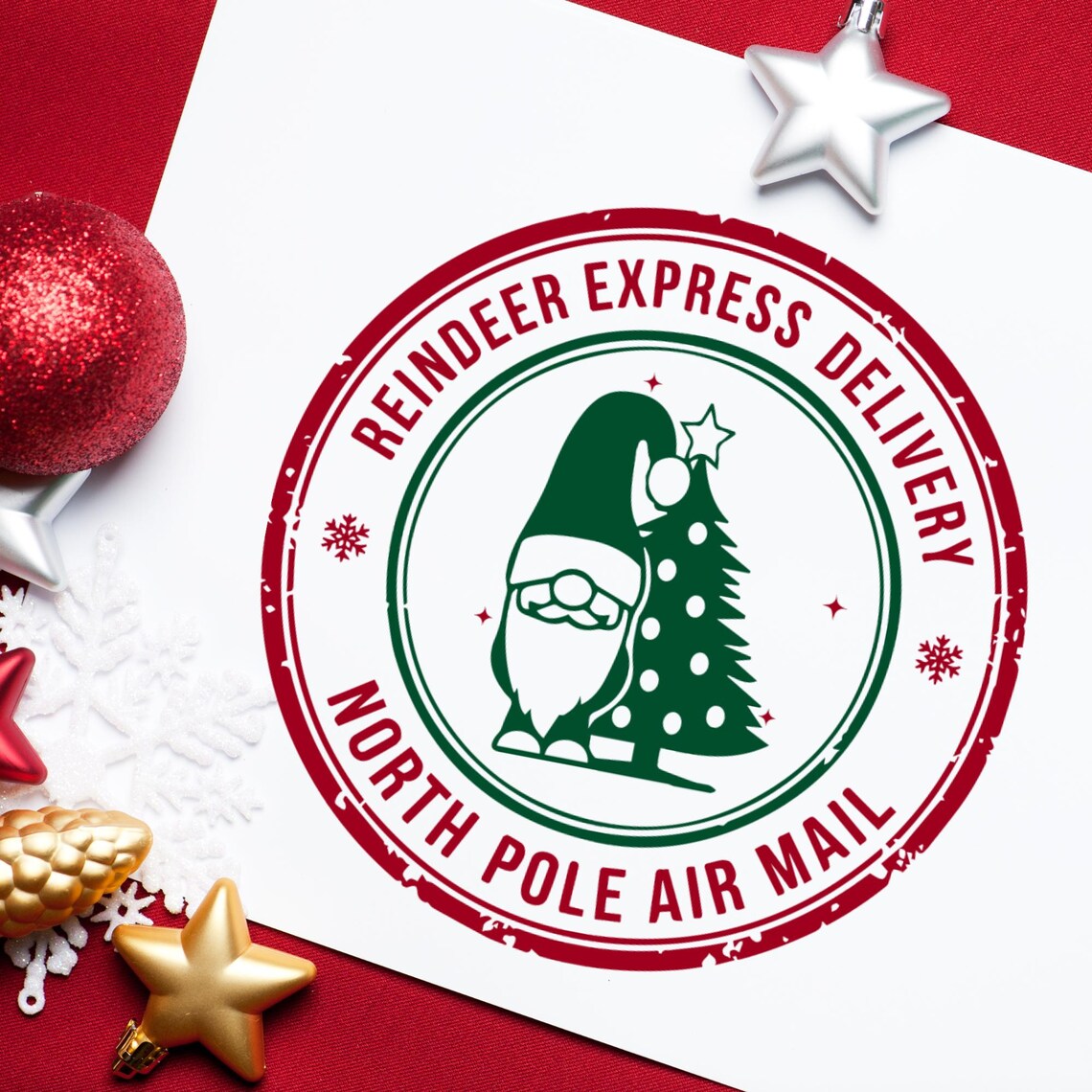 North Pole Stamp SVG Bundle, Christmas Stamps SVG, North Pole Mail ...