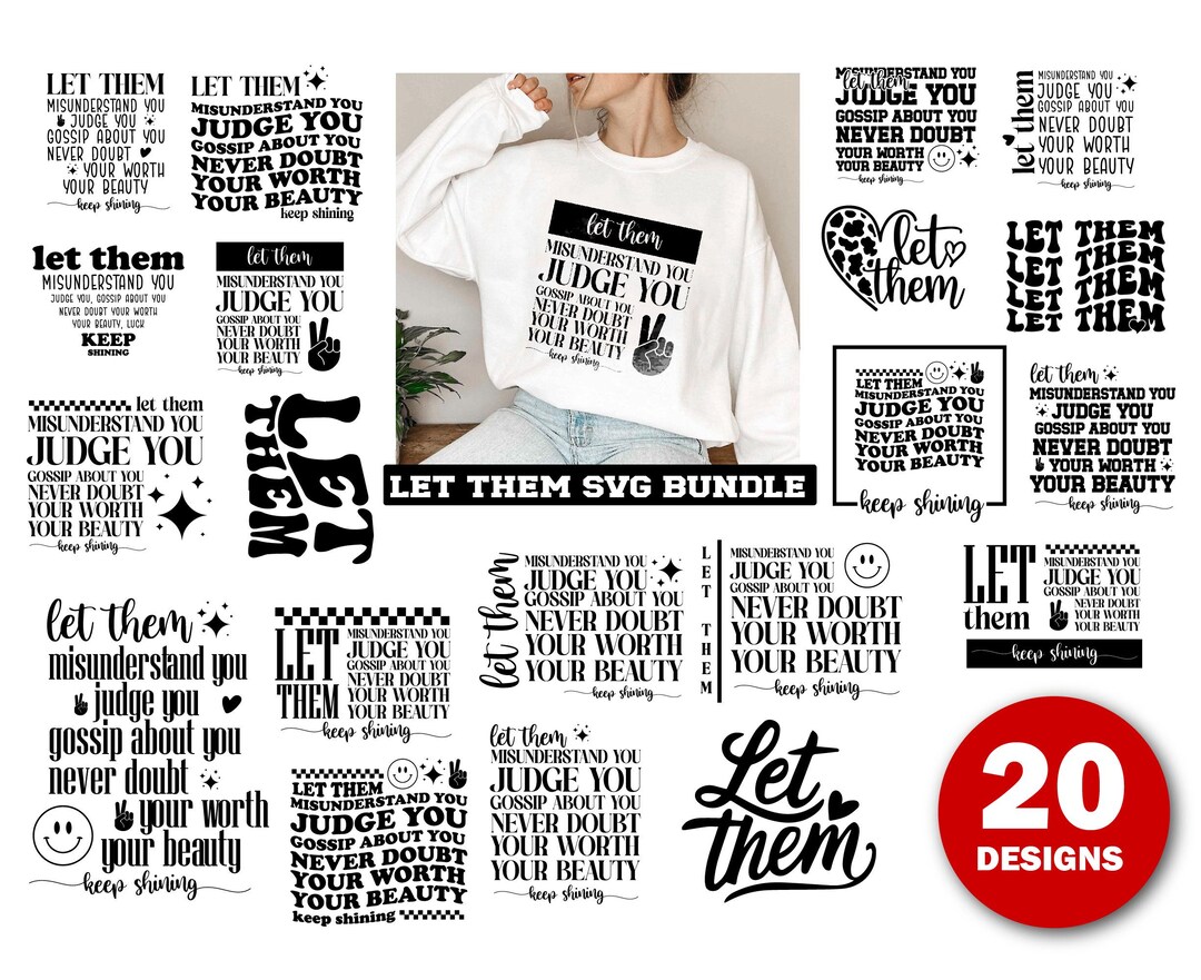 Inspirational Quote SVG Bundle: Self-love & Confidence (digital ...