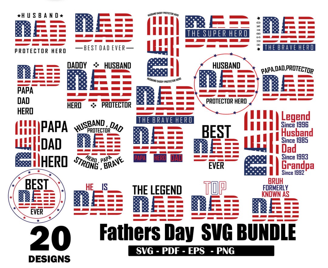 Father & Son SVG Bundle | Cool Dad, Dad Life, Grandpa, Papa and Girl ...