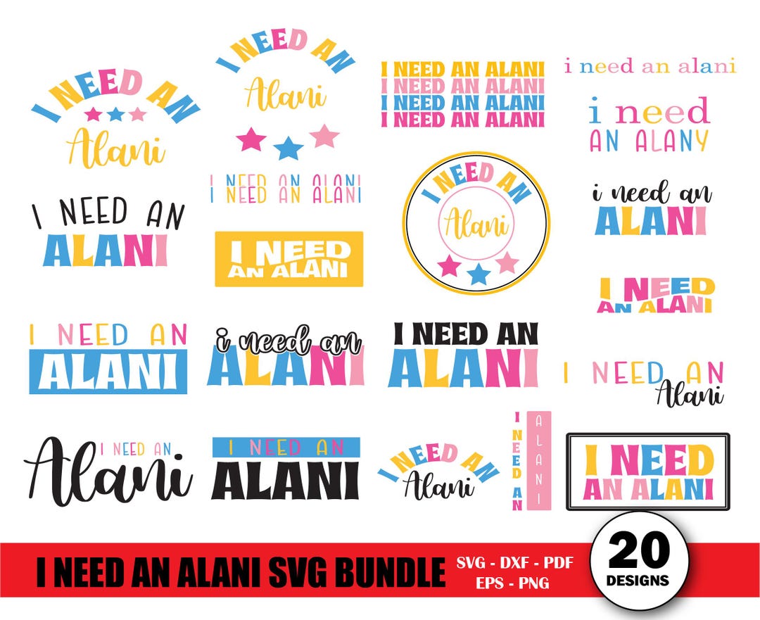 I Need an Alani PNG, I Need an Alani SVG, Vintage Summer PNG, Vintage ...