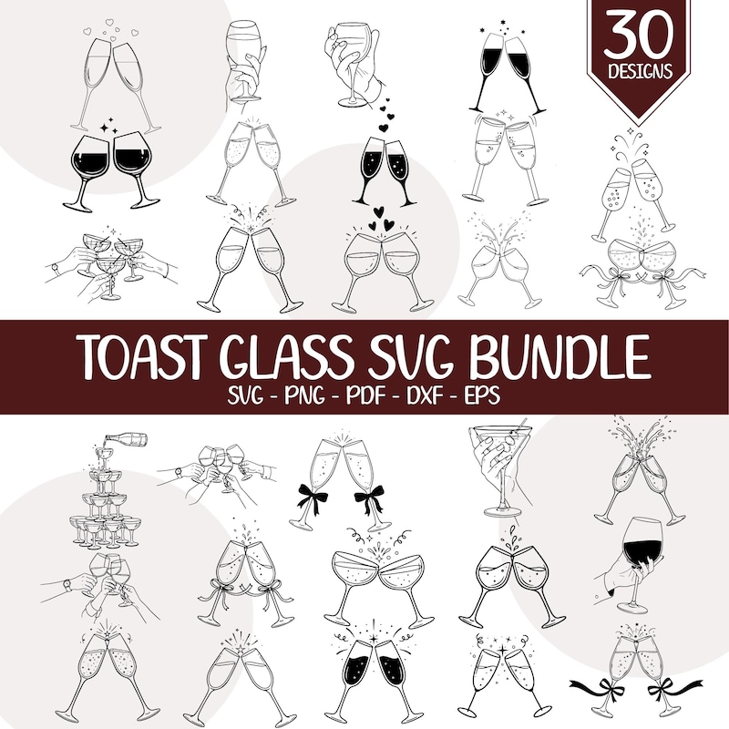 Champagne Clipart Bow - Etsy