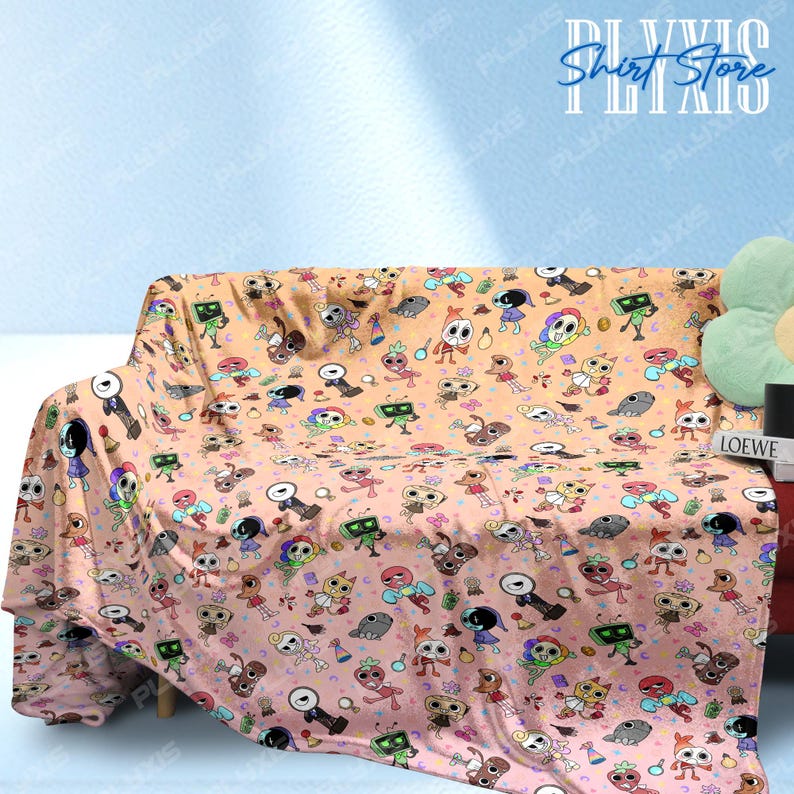 Dandy Blanket Cartoon Chaos Cozy Gamer Throw Farm Decor Comfort Indie ...