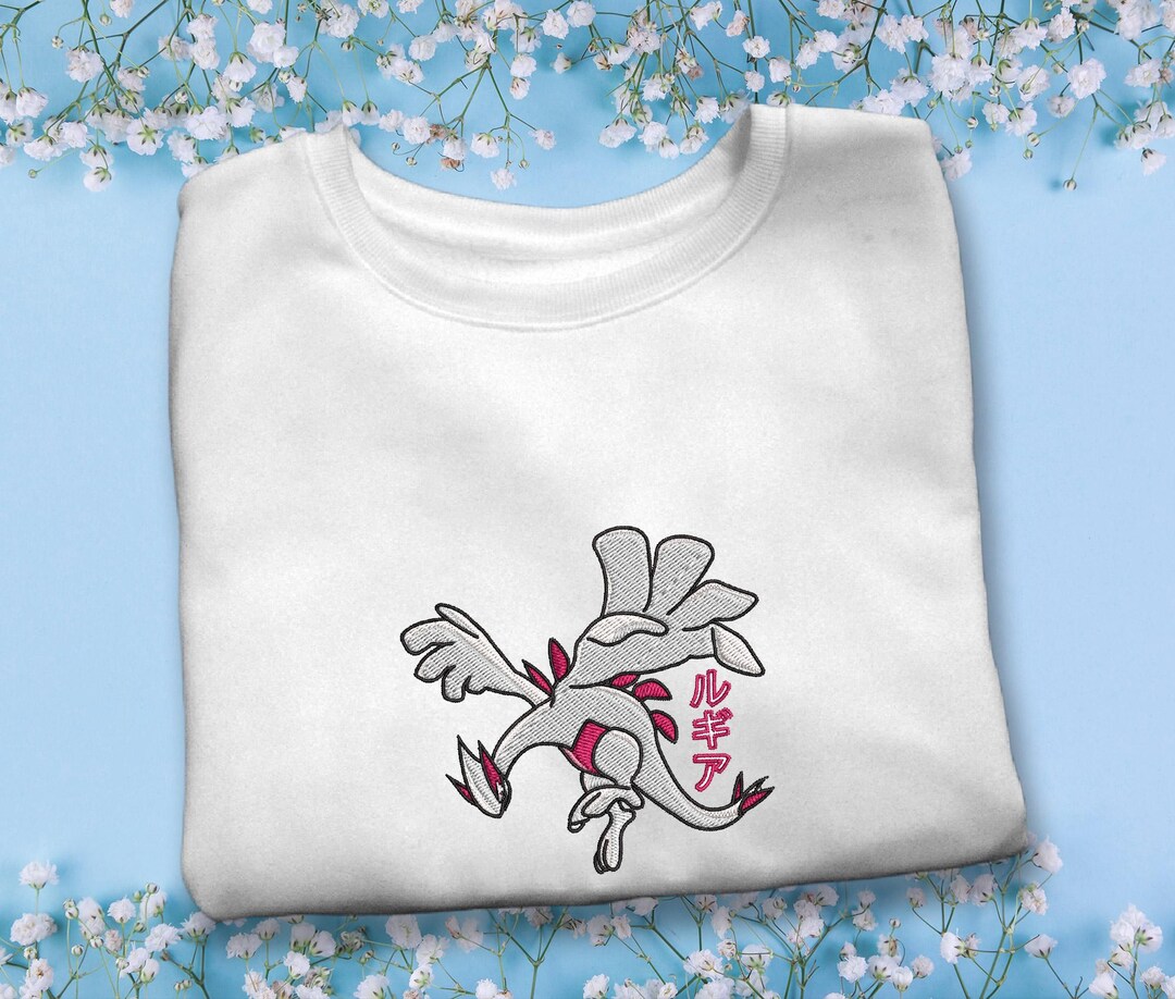 Shiny Lugia Embroidered Sweatshirt Game Hoodie Shirt Gifts - Etsy