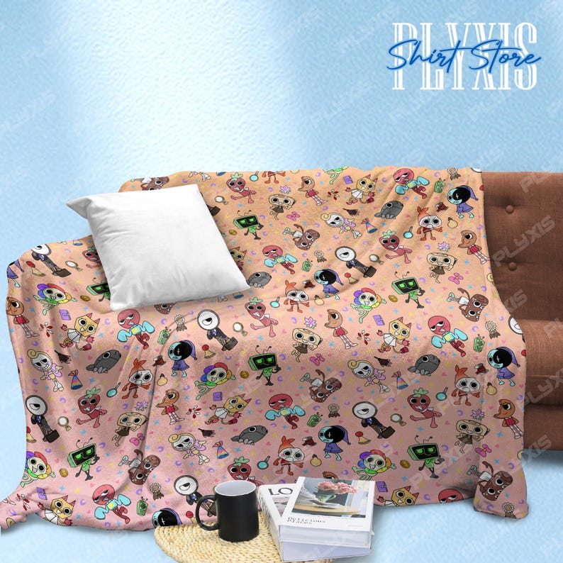 Dandy Blanket Cartoon Chaos Cozy Gamer Throw Farm Decor Comfort Indie ...