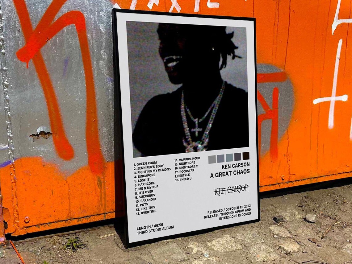 SANVT Ken Poster Carson A Great Chaos Music Album Cover - Etsy