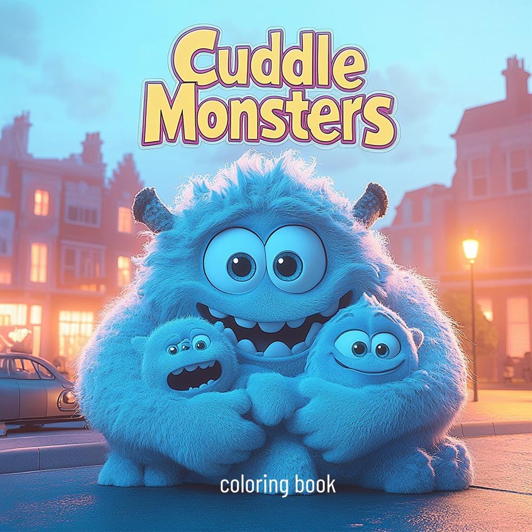 Cuddle Monsters Coloring Book – 48 Cute & Funny Monsters to Color ...