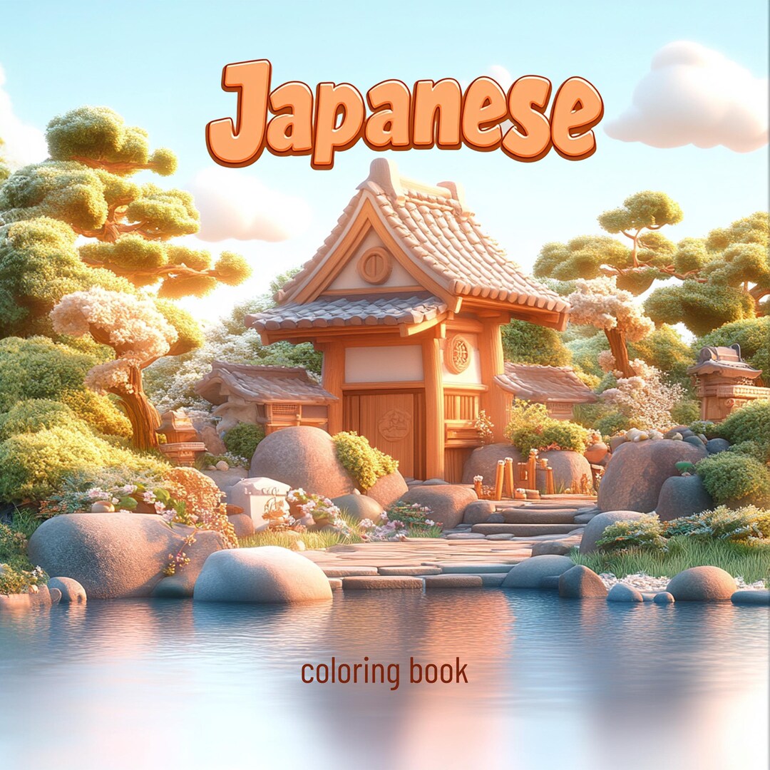 Japanese Coloring Book – 44 Beautiful Designs Inspired by Japanese ...