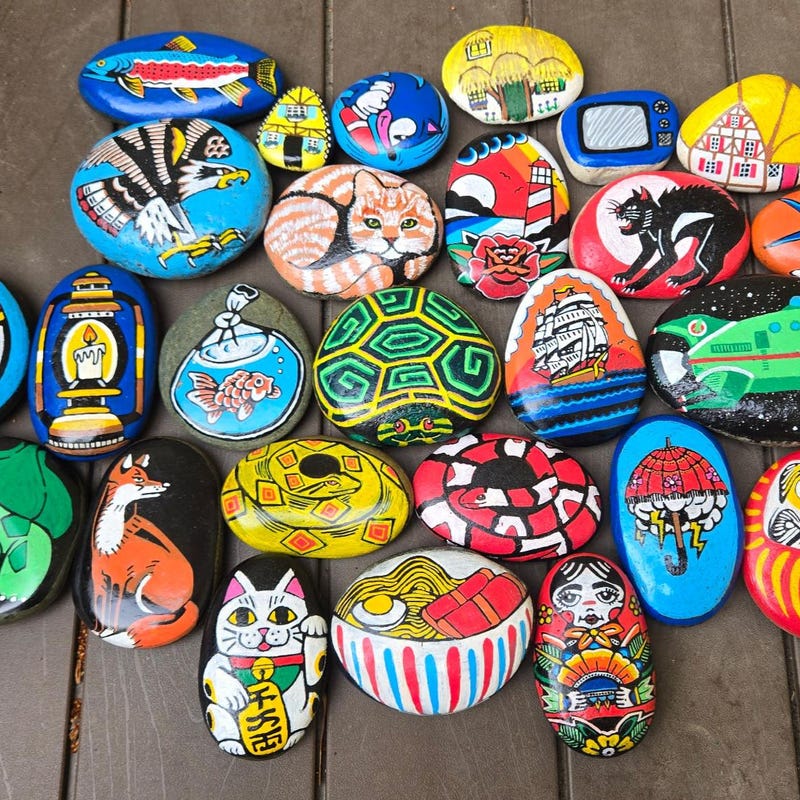 Hand Painted Rocks - Etsy
