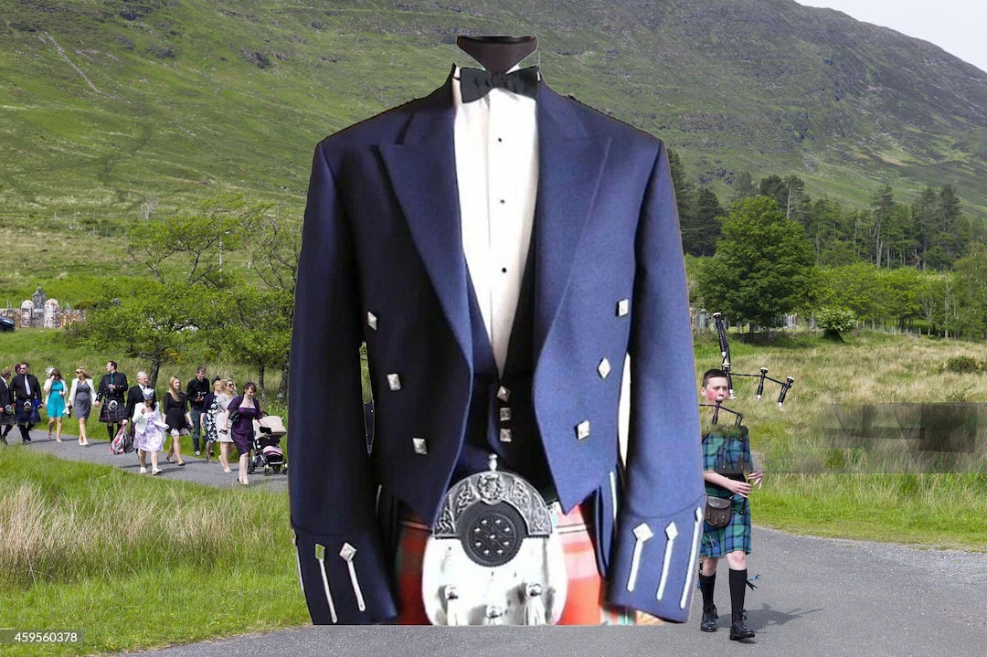 Scottish Regulation Doublet Kilt Jacket With Waistcoat - Men's Doublet ...