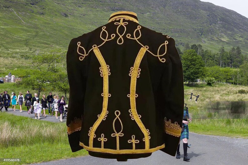 Military Uniform Napoleonic Hussar Jacket-men Tunic Pelisse Jimi ...