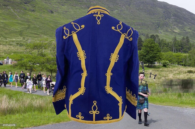 Military Uniform Napoleonic Hussar Jacket-men Tunic Pelisse Jimi ...