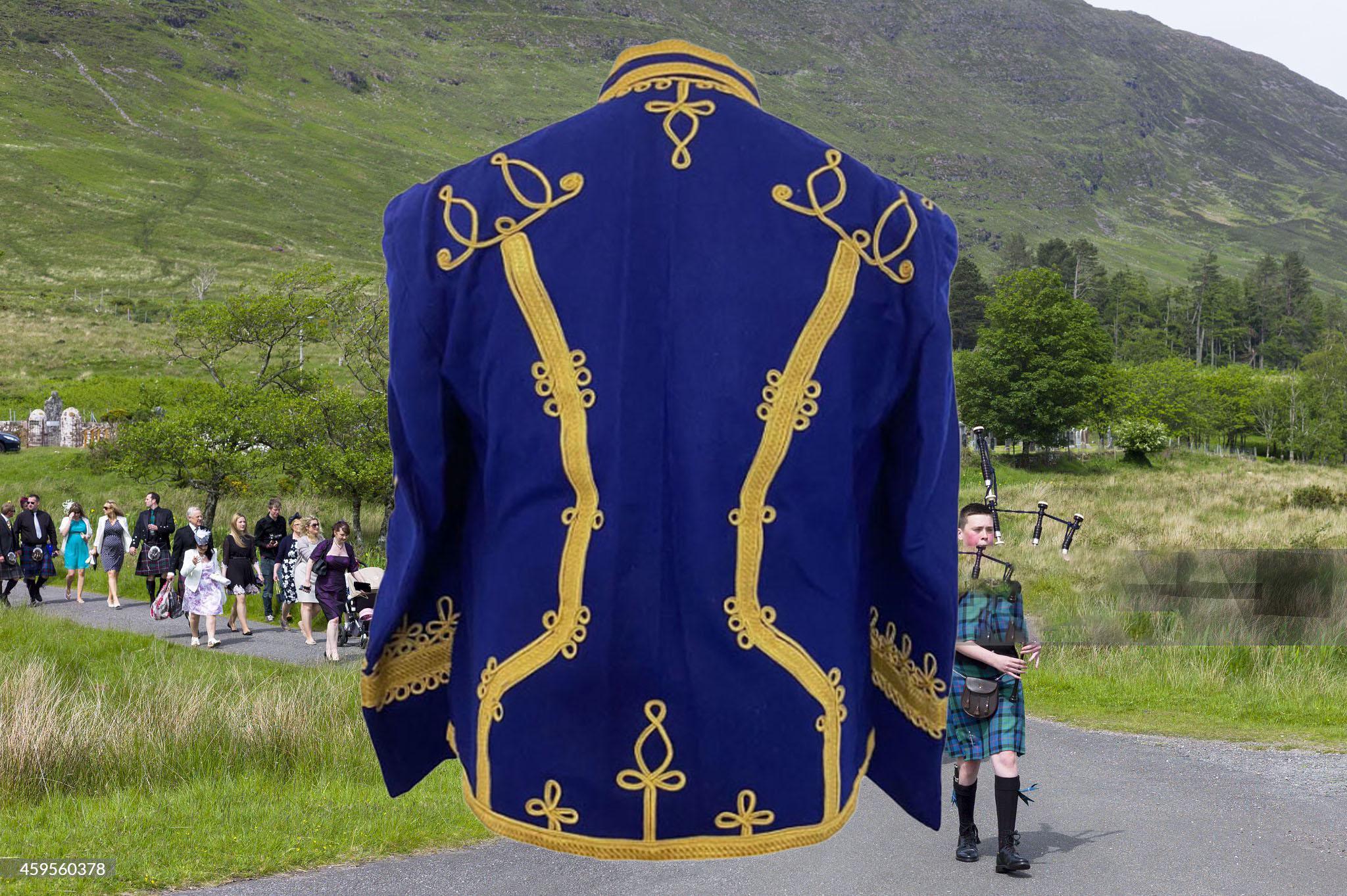 Military Uniform Napoleonic Hussar Jacket-men Tunic Pelisse Jimi ...