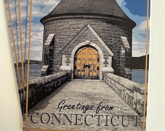 Connecticut Postcard. - Etsy