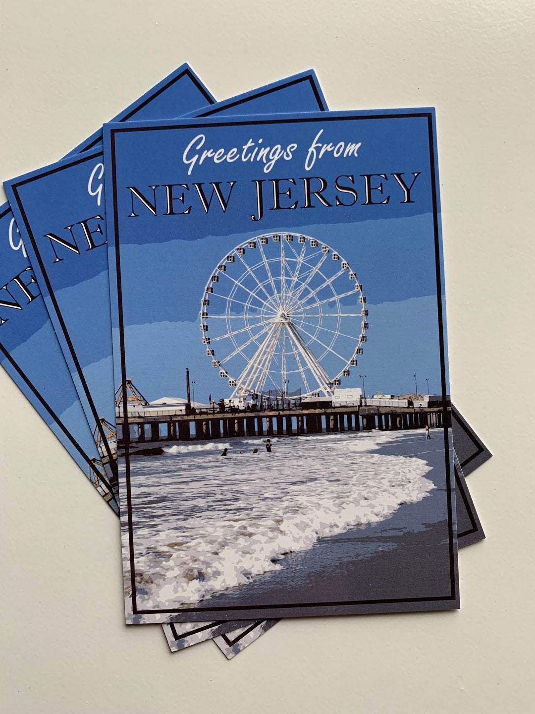 New Jersey USA State Postcard - Etsy