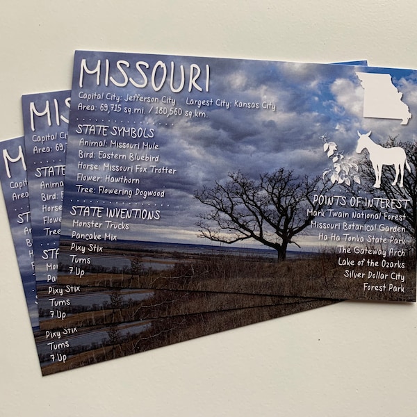 Missouri Postcard - Etsy