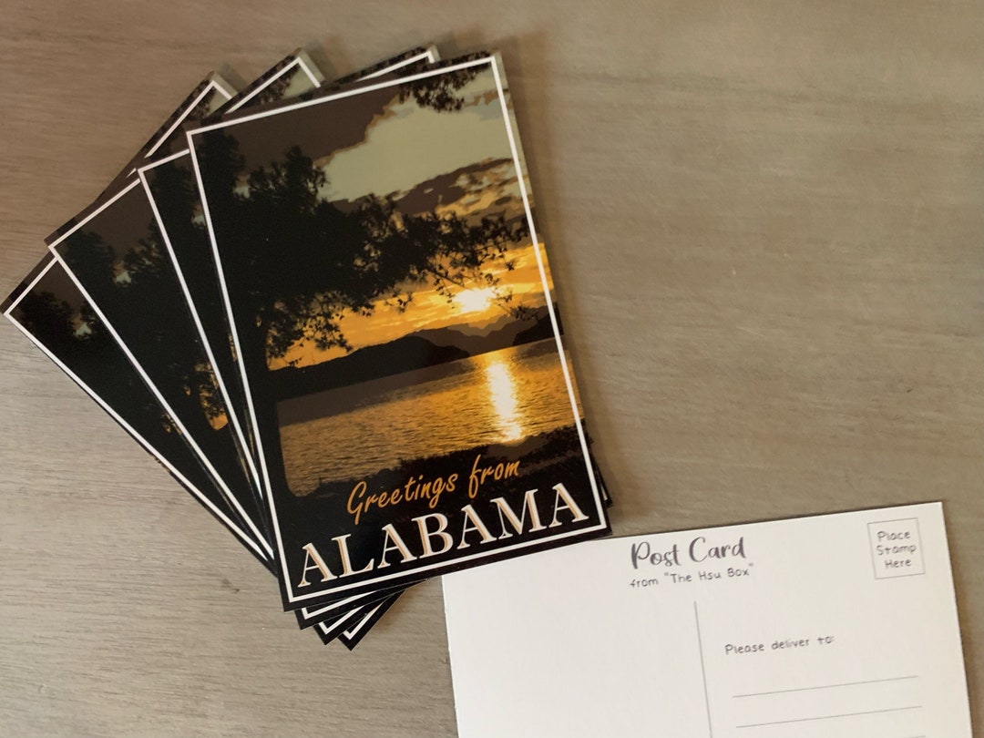 Alabama USA State Postcard - Etsy