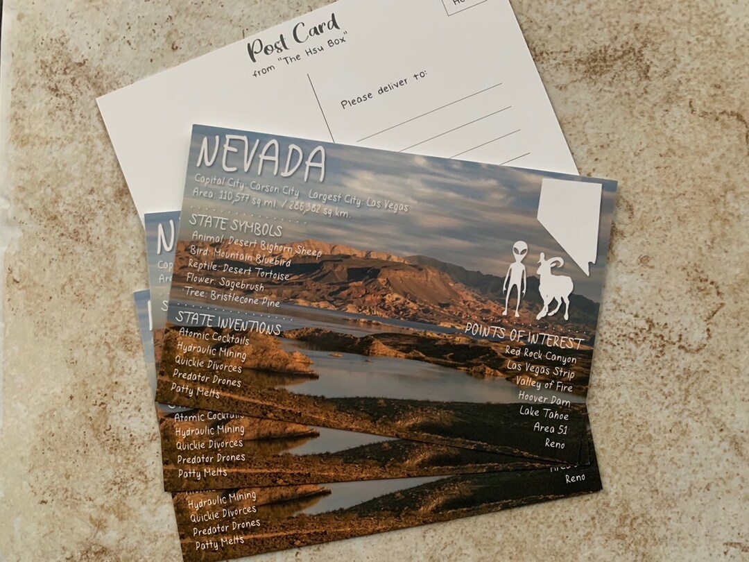 Nevada USA State Postcard - Etsy