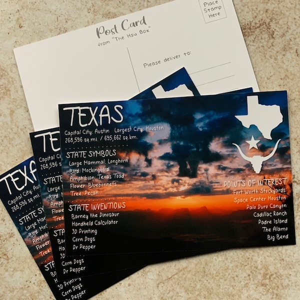 Texas Postcards - Etsy