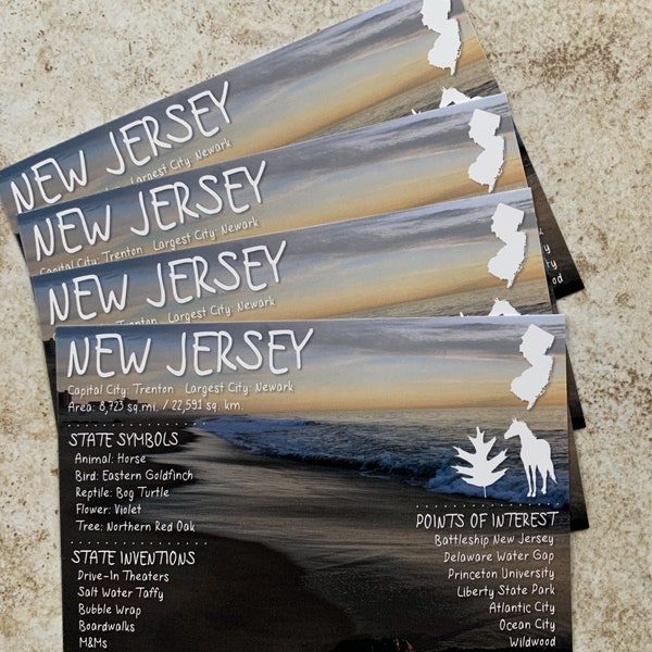 New Jersey Postcard - Etsy