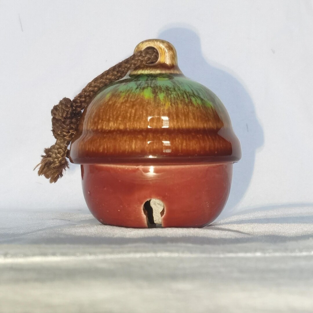Japanese Ceramic Bell: Earthy Glaze Dorei, Wabi-sabi Decor (5.5cm) - Etsy