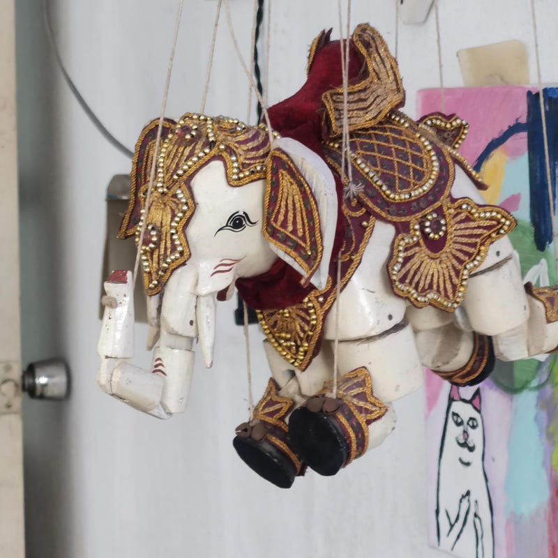 Elephant Puppet - Etsy