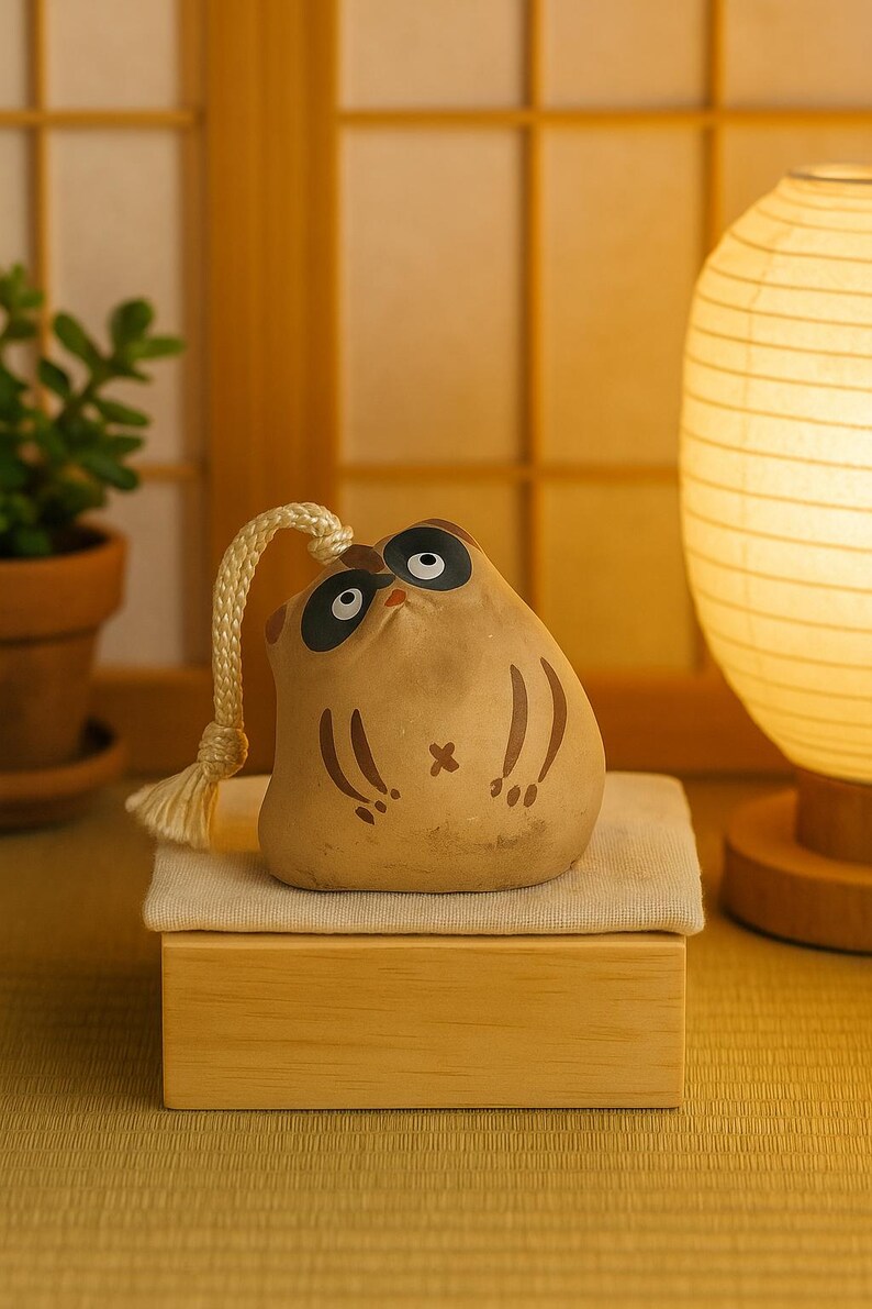 Vintage Japanese Tanuki Bell – Lucky Charm Figurine | Gift for Her ...