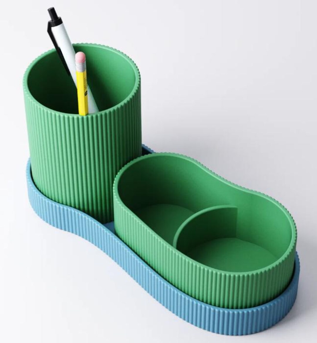 3d-printed Desk Organizer – Modern Pencil Holder Set Made of PLA ...