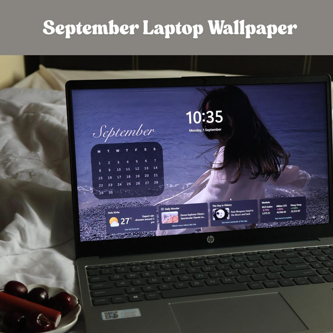 September Laptop Wallpaper | Minimal Lock Screen (digital Download ...