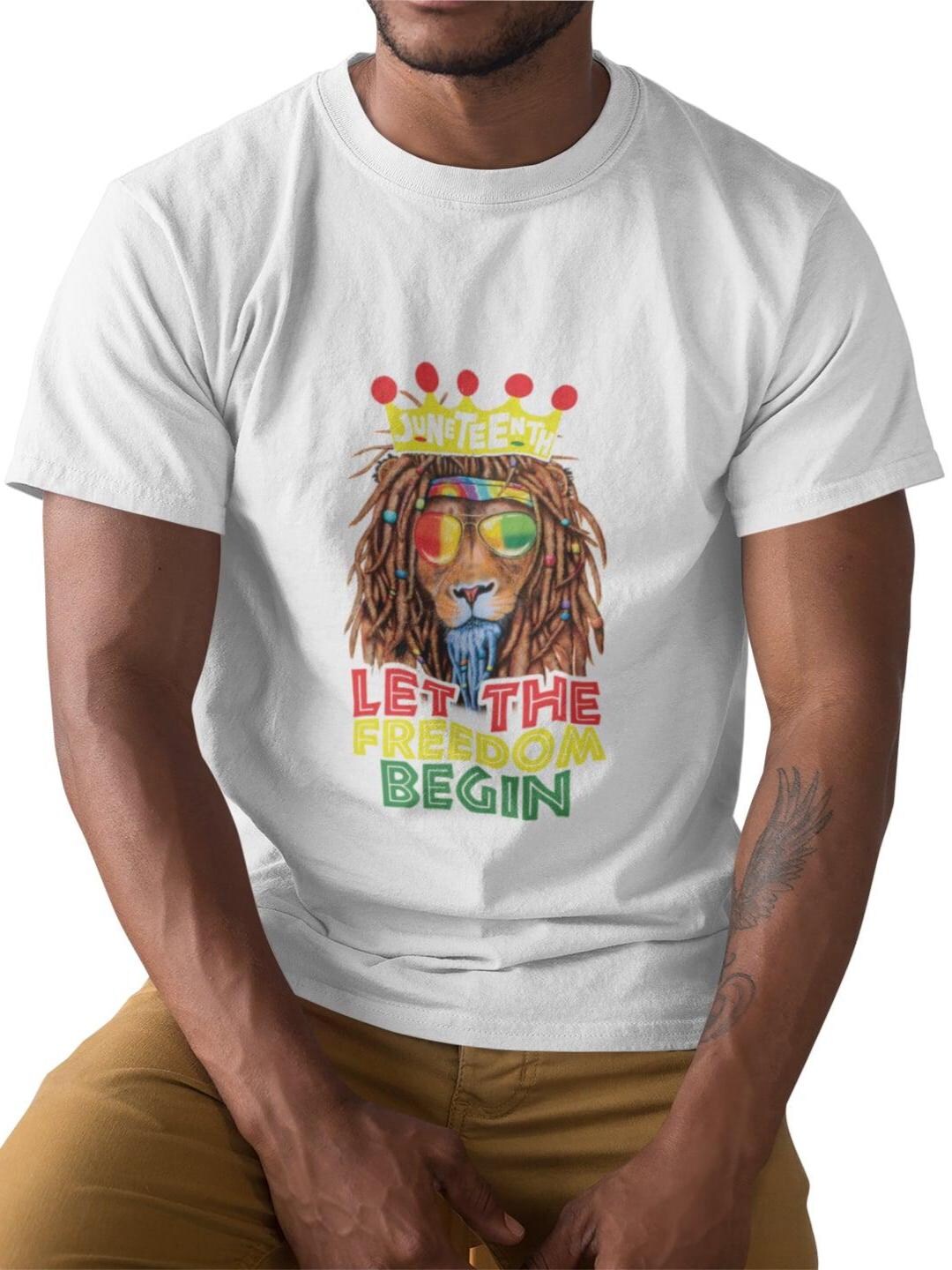 Juneteenth Lion Rasta T-shirt, African American Pride, Freedom ...