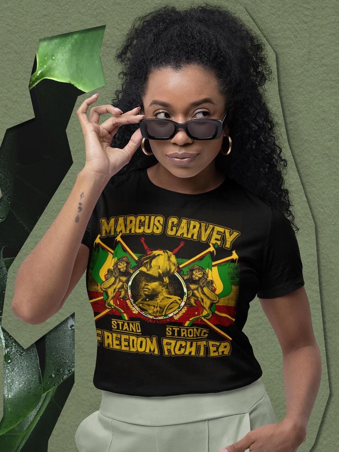 Marcus Garvey T-shirt, Black History Freedom Fighter Tee - Etsy