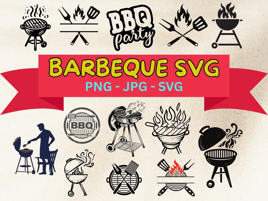 Barbeque SVG Bundle, BBQ Svg Bundle, BBQ Svg, Grilling Svg, Kitchen Svg ...